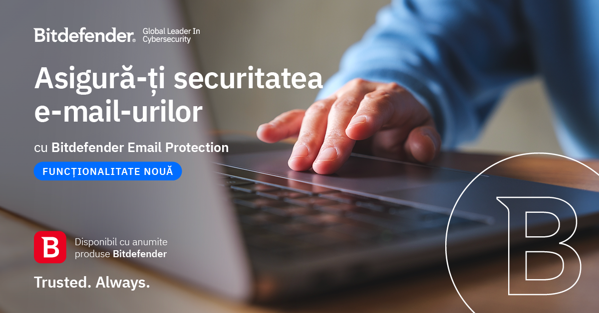Bitdefender lansează un nou instrument de protecție pentru e-mail