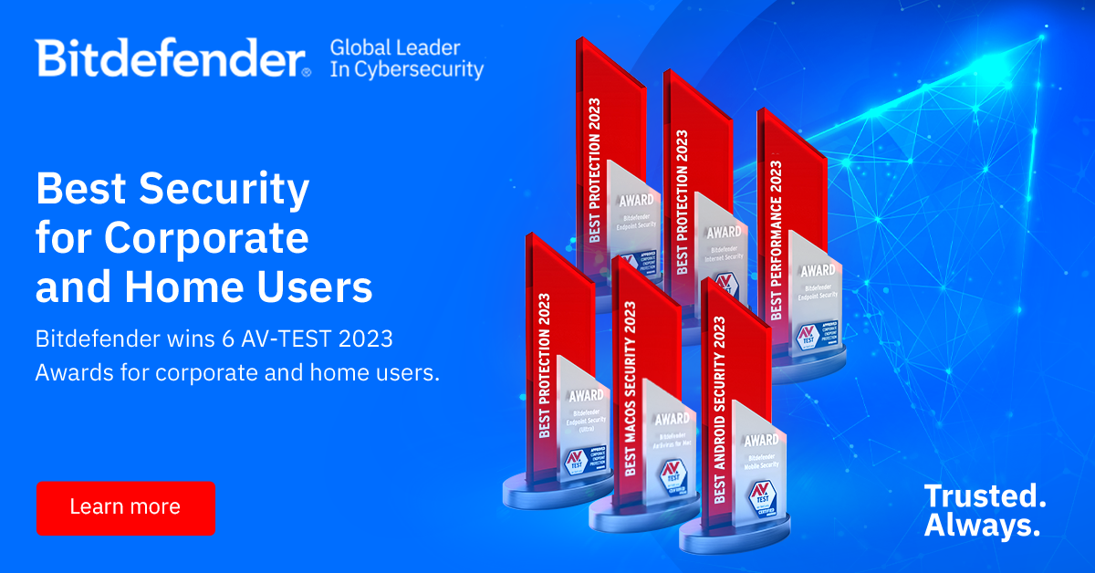 Bitdefender Records Historic Winning Streak at AV-TEST – ‘Outstanding ...