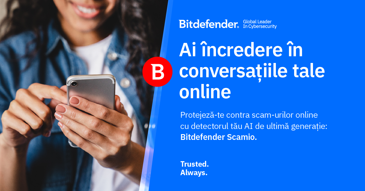 Bitdefender Scamio: serviciul gratuit de detecție și prevenire a scam ...