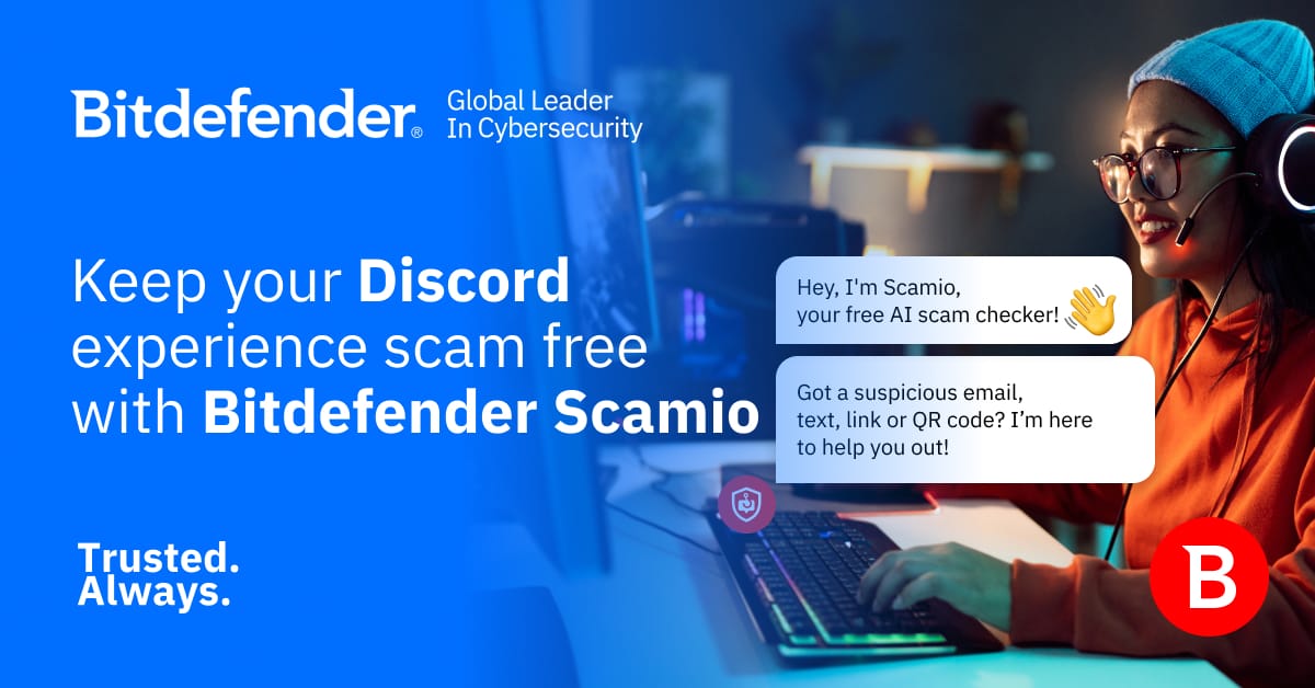 Stay Scam-Free With Bitdefender Scamio on Discord