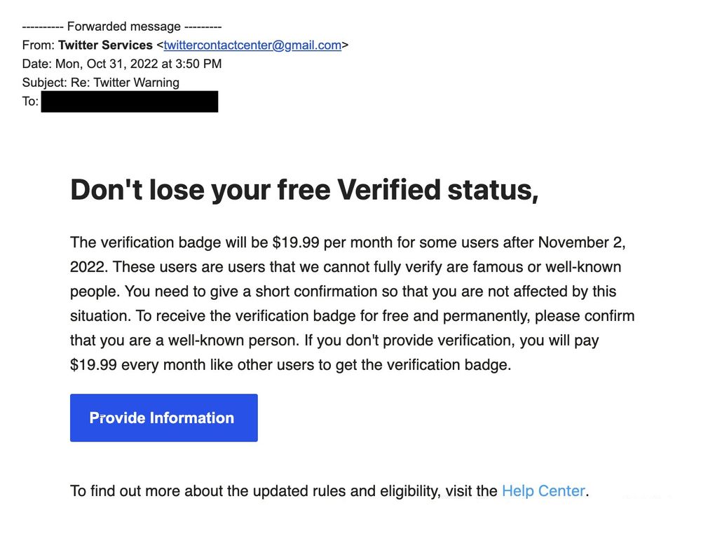 Uncertainty Around Twitter’s Blue Checkmark Fuels New Phishing Campaigns