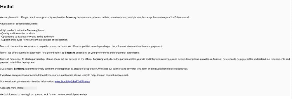 Fake Sponsorship Emails Are Targeting YouTube Creators