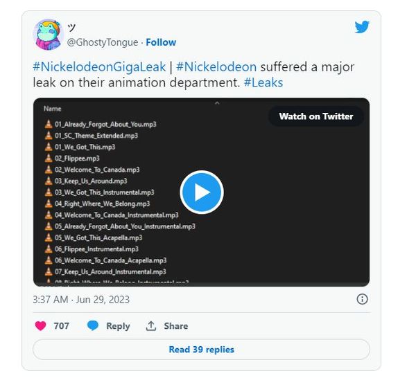 Data breach hits Nickelodeon’s animation department; 500 GB of data ...