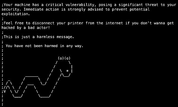 Someone is hacking 3D printers to warn owners of a security flaw
