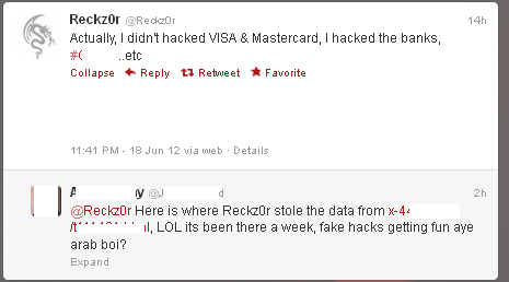 Reckz0r`s Pastebin Bank Dump is Old News; Hacking Challenge Continues