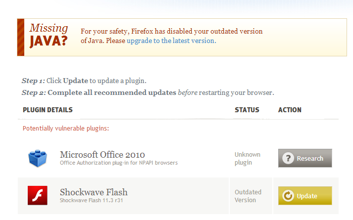 Firefox Disables Vulnerable Java Still More Effective Than Oracle Patch