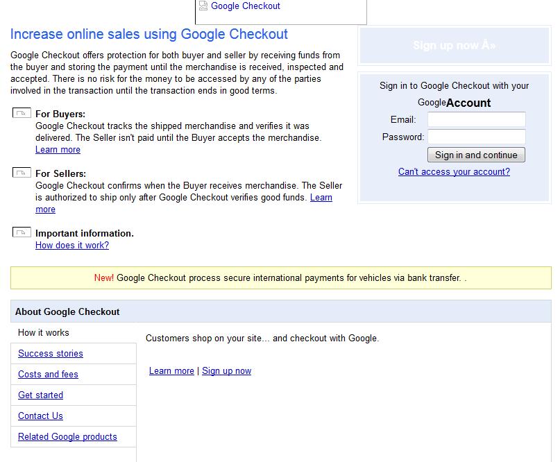 Fakes and Frauds: Fake Google Checkout Rips Off Users