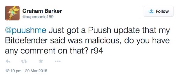 Puush accidentally infects Windows users with password-stealing malware