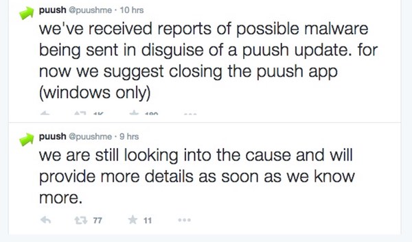 Puush accidentally infects Windows users with password-stealing malware