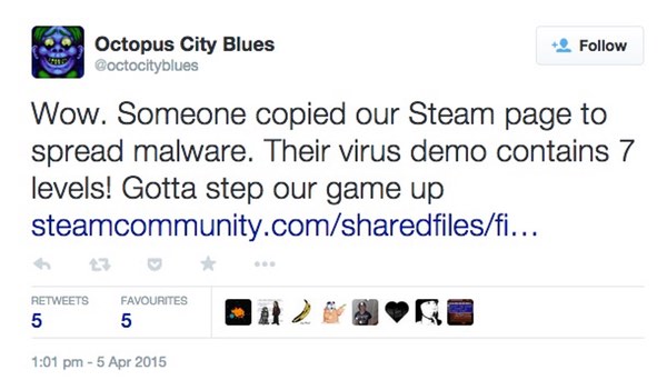 Steam users beware! Bad guys hide malware inside fake game demos