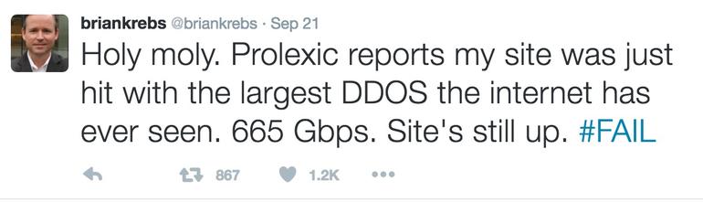 Ddos Attack By Massive Iot Botnet Takes Down Krebs On Security
