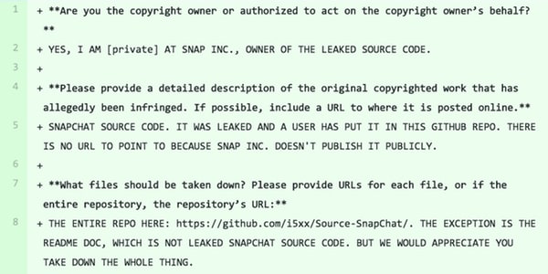 Snapchat's source code leaked out, and was published on GitHub
