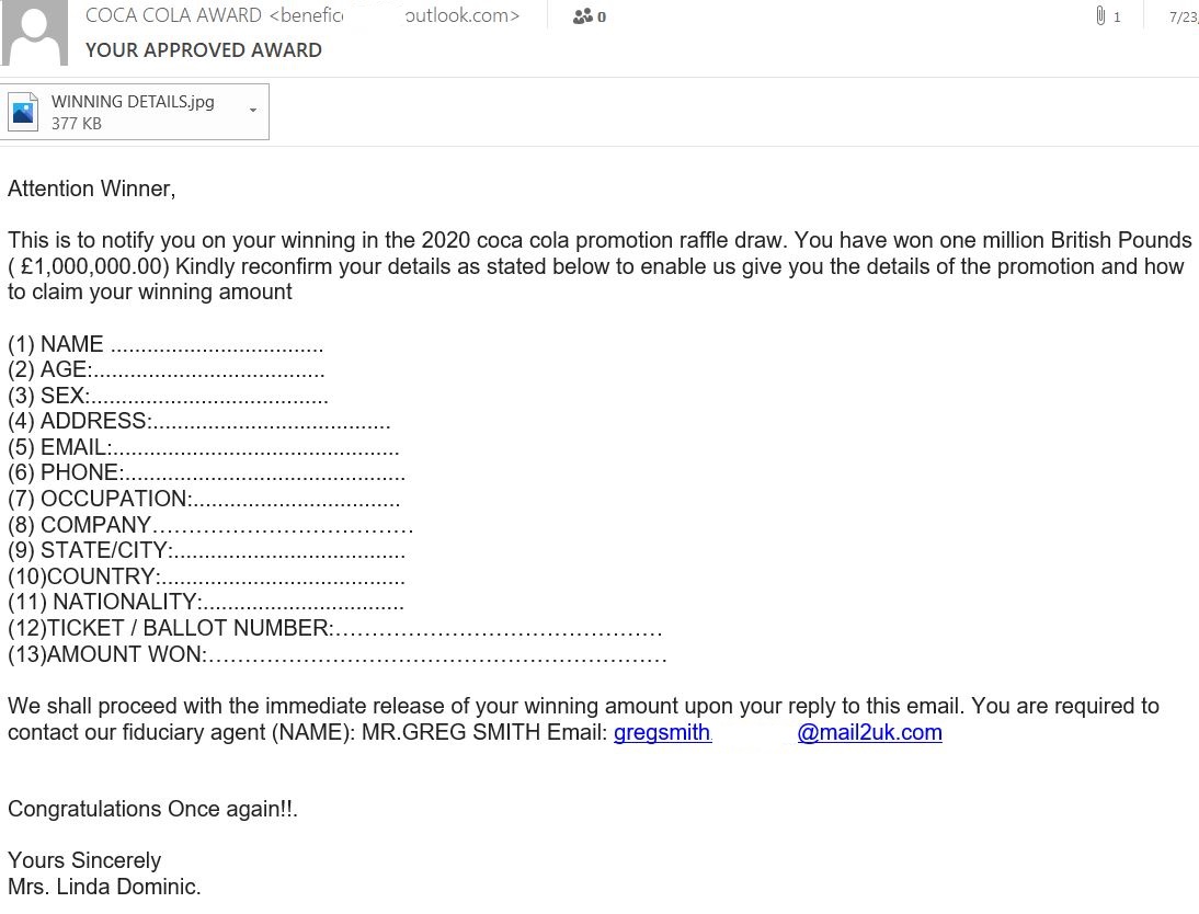 Scam Alert: Coca-Cola Scam Giveaways are After Your Personal Information