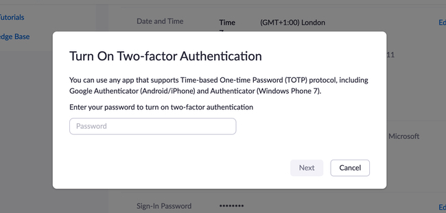 Secure Your Zoom Account with Two-Factor Authentication