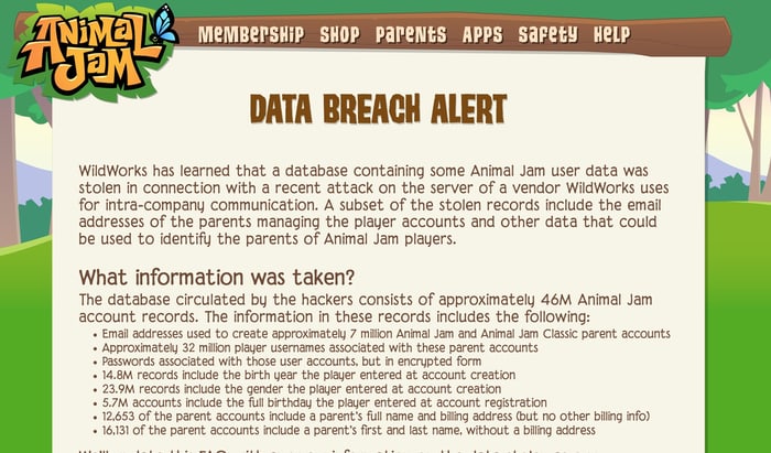 Hackers Steal 46 Million Animal Jam Account Records, Dating Back 10 Years