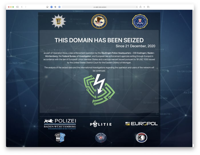 Police bring down "bulletproof" VPN services beloved by cybercriminals