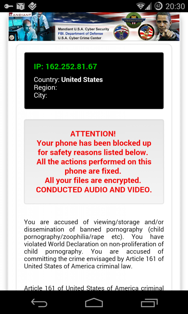 Reveton / IcePol Ransomware Moves to Android
